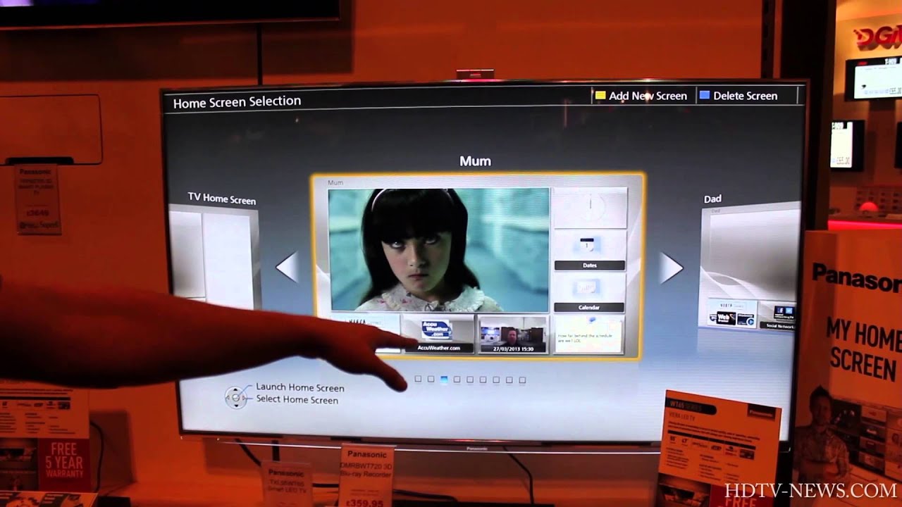 Panasonic My Home Screen Demo - YouTube