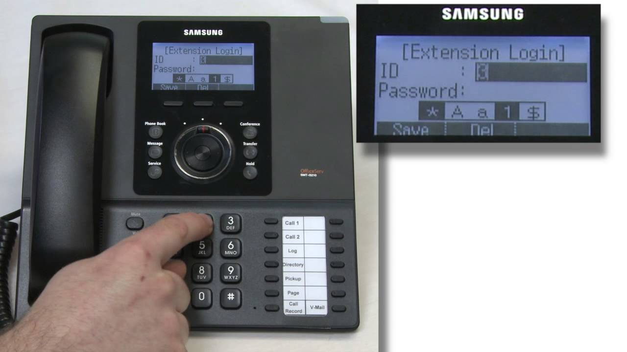 How To Use the Hot Desk Feature on a Samsung Telephone System - YouTube