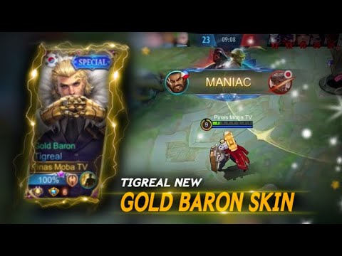 LET’S TRY THIS NEW TIGREAL GOLD BARON SPECIAL SKIN | TIGREAL EMBLEM ...