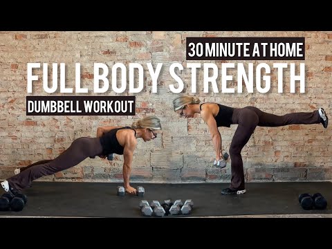 30 Minute Full Body Strength Workout | Dumbbells Only | Low Impact | No Repeats Tri-sets