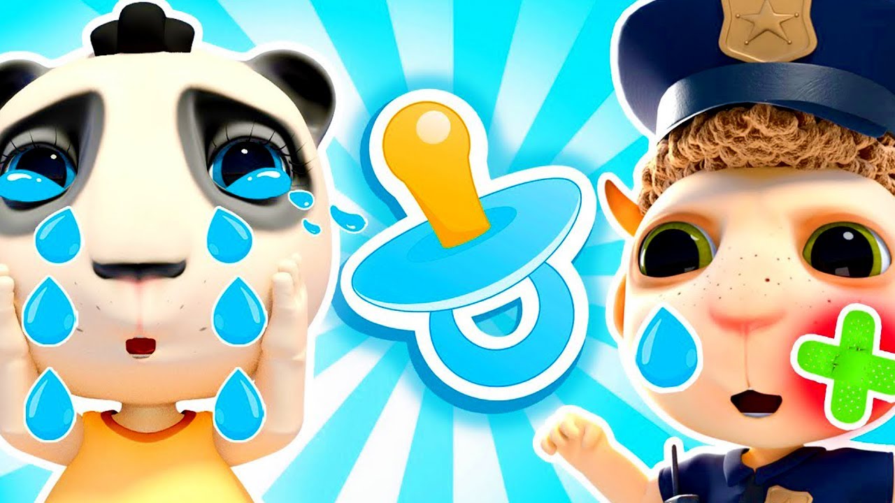 Panda lost her Thing & Little Cop try to Help | Funny Animation for ...