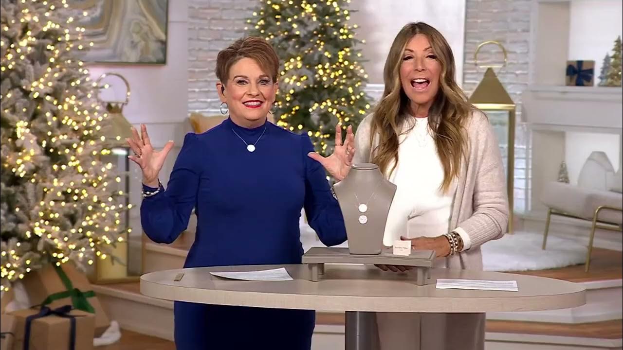 Diamonique x Jennifer Miller Cobblestone Pave Disc Necklace on QVC - YouTube