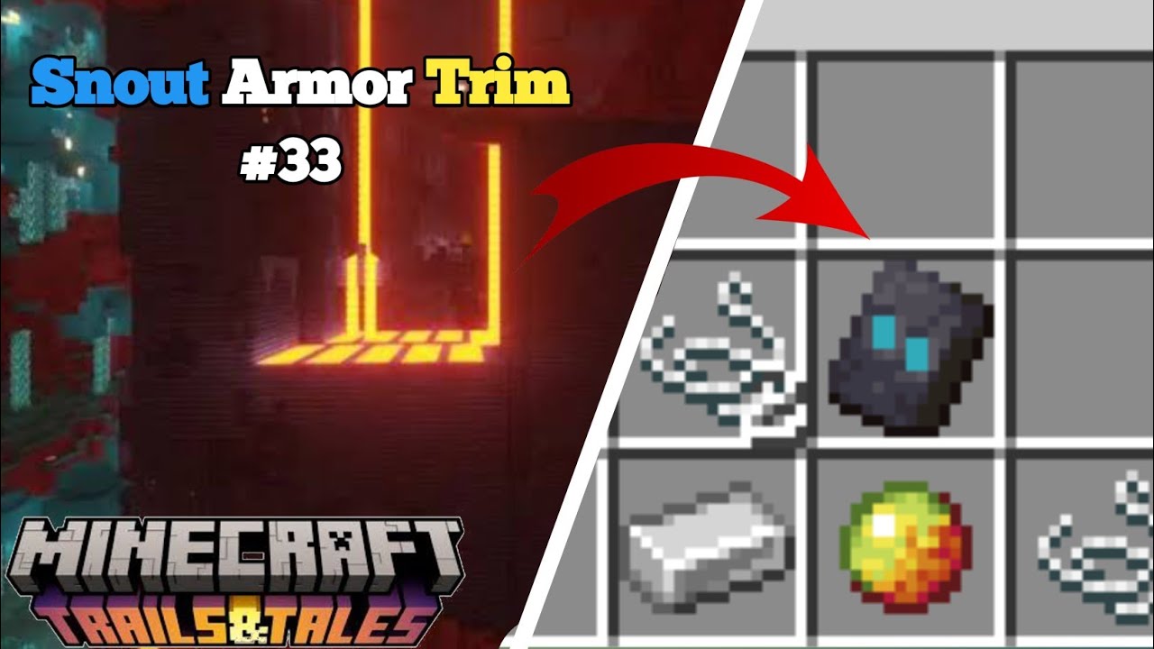 Found Snout Armor Trim #33|minecraft||N J GAMING||IN TELUGU|| - YouTube