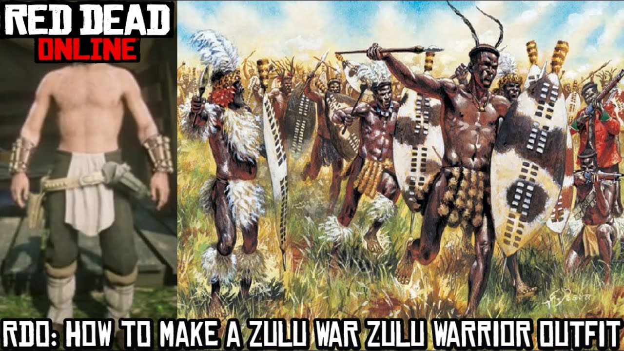 RDO: How to Make a Zulu War Zulu Warrior Outfit - YouTube