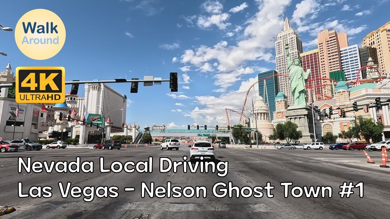 【4K60】 Nevada Local Driving: Las Vegas - Searchlight (Nelson Ghost Town ...