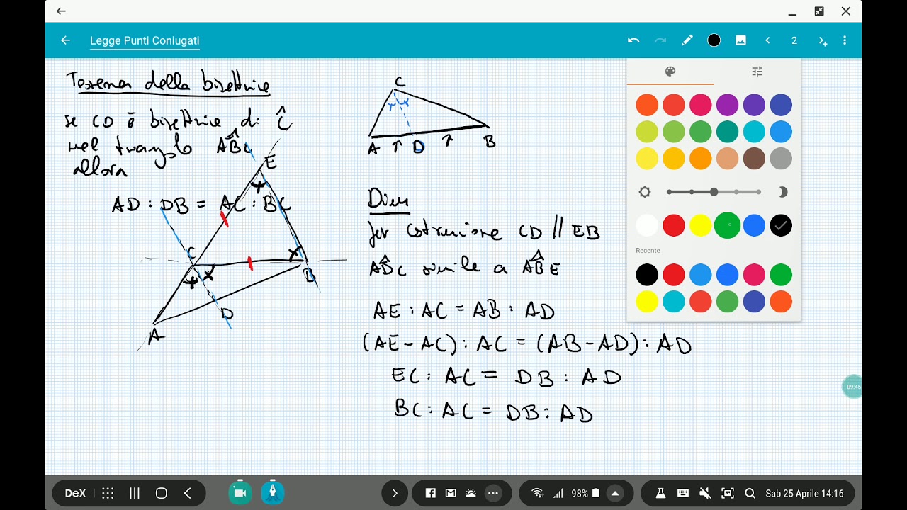 Legge dei punti coniugati - dimostrazione matematica - YouTube