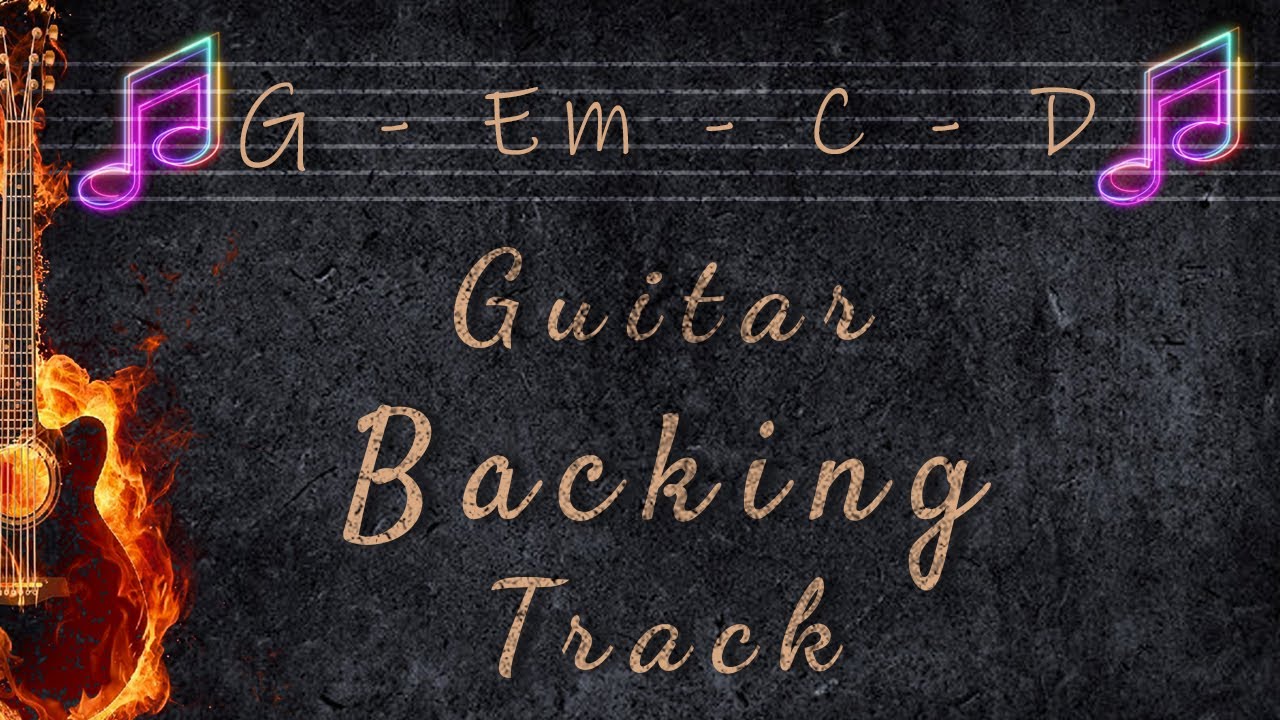G-Em-C-D Guitar Backing Track||G scale||Poprock - YouTube