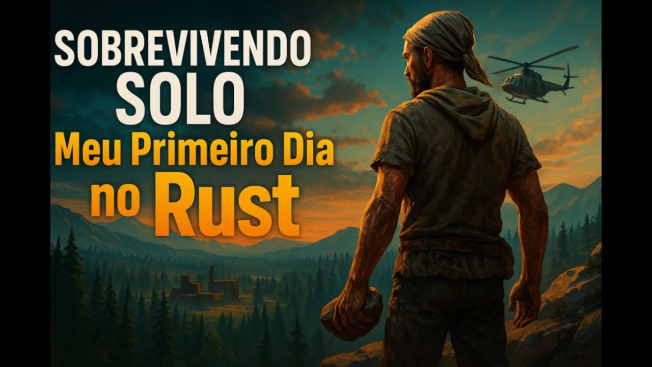 SOBREVIVI AO MEU PRIMEIRO DIA SOLO NO RUST (Do Zero até a Primeira Base ...
