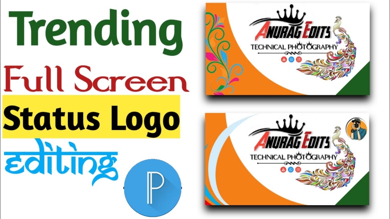 trending full screen status logo create pixellab || Instagram trending ...