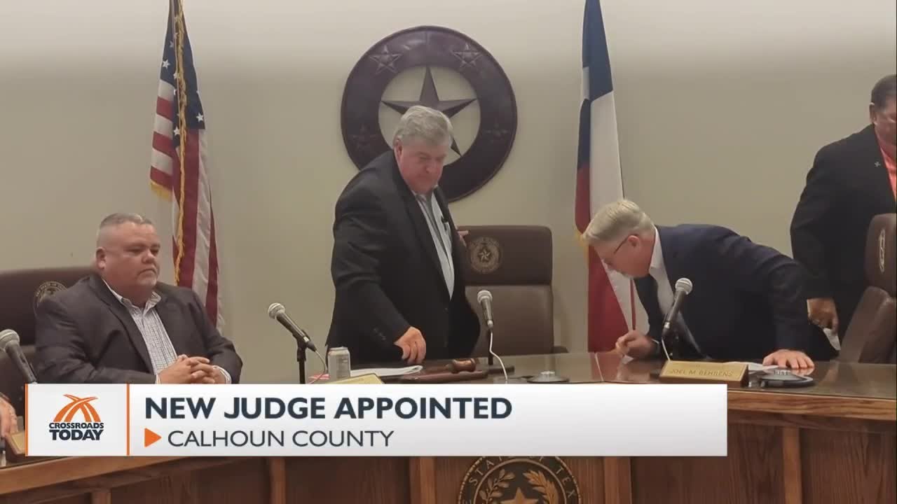 Calhoun County Commissioners appoint new county judge - YouTube