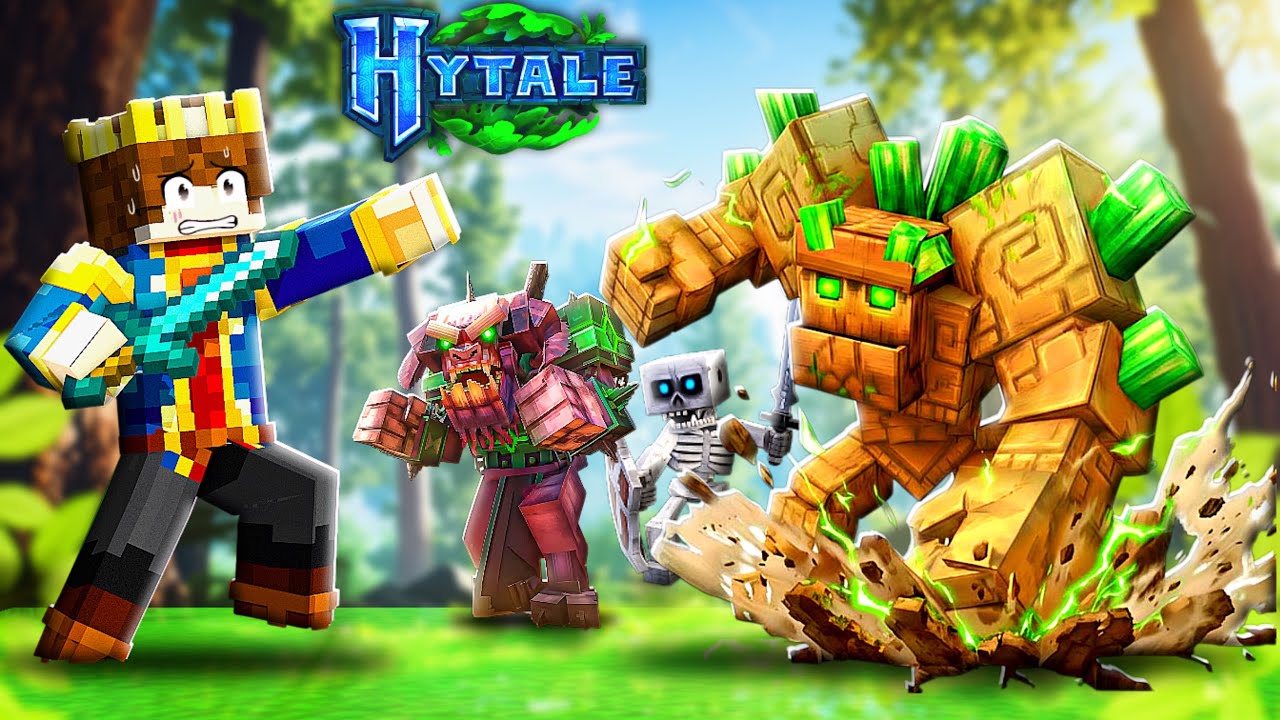 MINECRAFT BUT EVERYTHING IS REALISTIC 😱| HYTALE Gameplay - YouTube