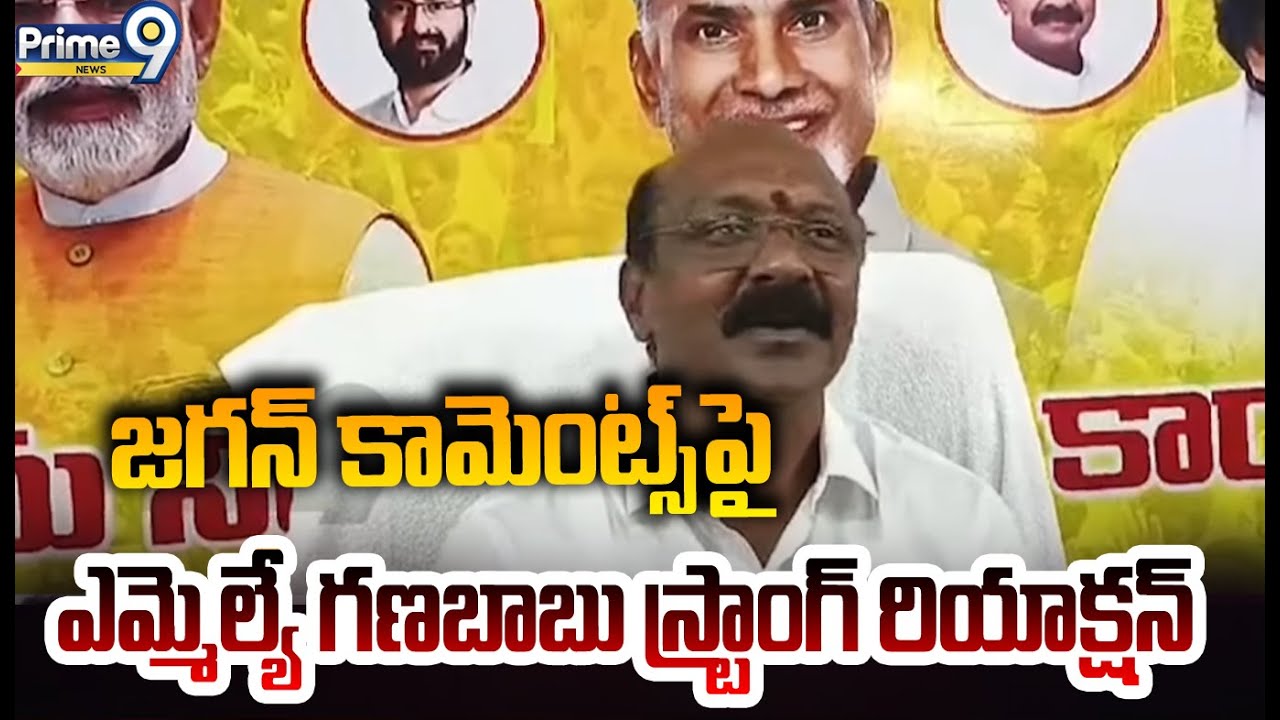జగన్ కామెంట్స్ పై ఎమ్మెల్యే గణబాబు స్ట్రాంగ్ రియాక్షన్ | MLA Gana Babu ...