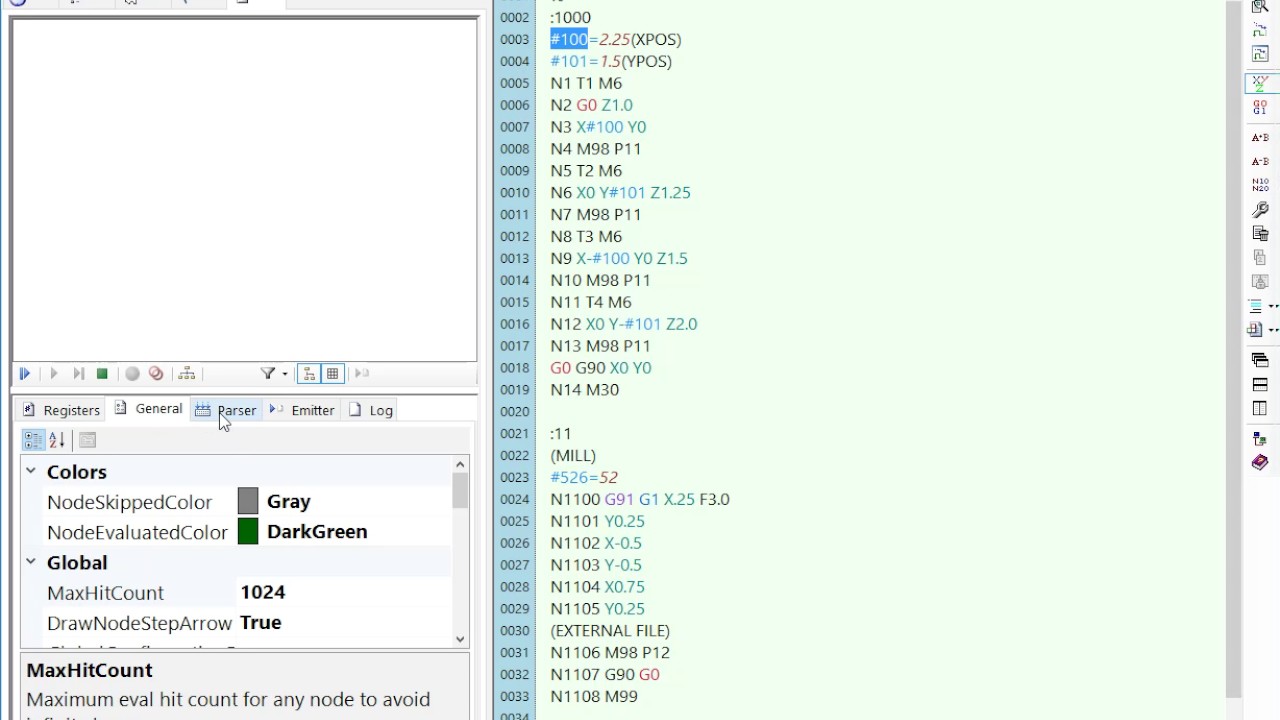 Discriminator Cnc Editor Macro Parser Youtube