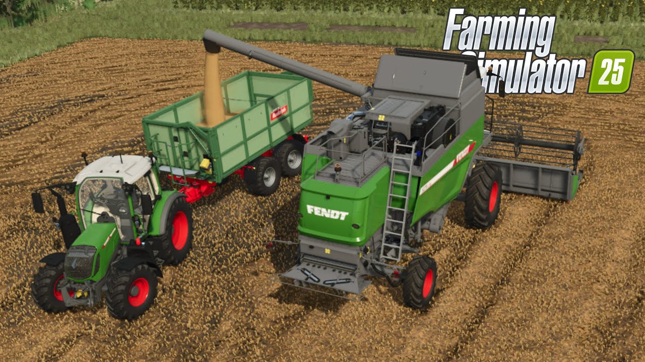 FS25 - My FIRST HARVESTING | Zielonka Map - Farming Simulator 2025 ...