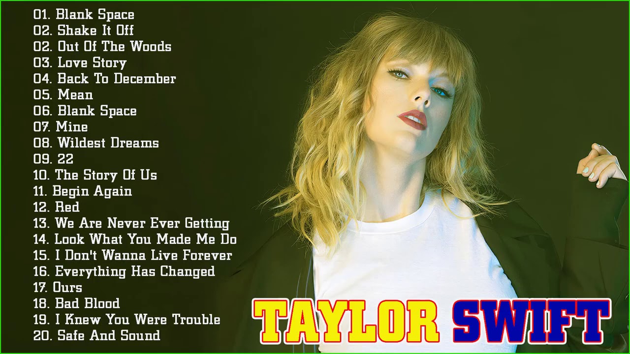 Taylor Swift Best Songs Playlist Taylor Swift Full Album 2020 - YouTube