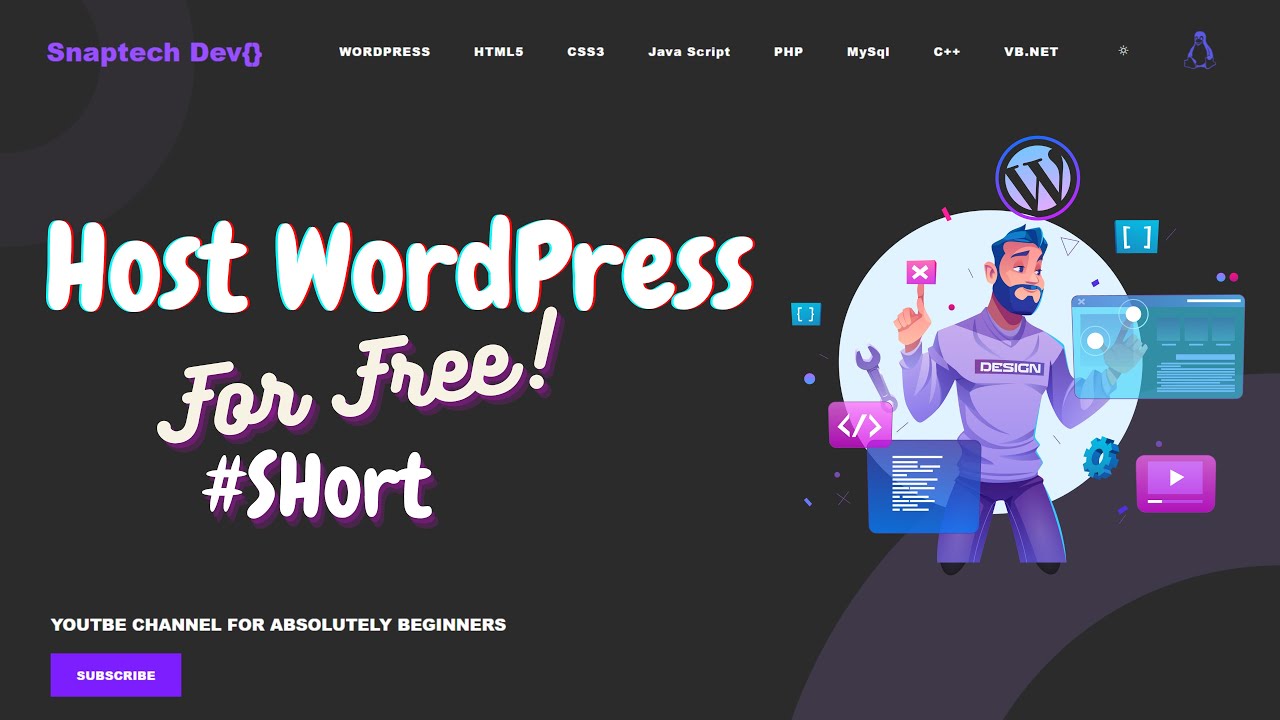 How To Host WordPress Website For Free - YouTube