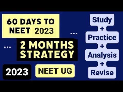 2 Months Strategy 💥 NEET UG 2023 | Study+Practice+Analys+Revise | Neet Strategy | Neet ...