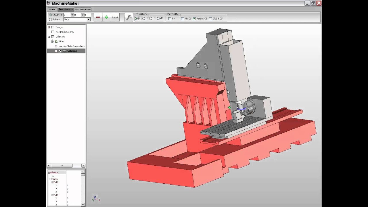 SprutCAM. Machine Maker instruction: Dimensions. - YouTube