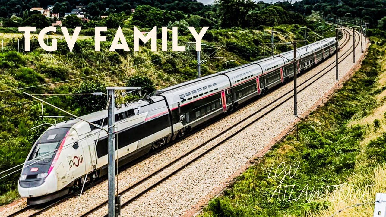 High-speed TRAINS TGV LGV ATLANTIQUE In France !!!!!! SPOT LGV ...