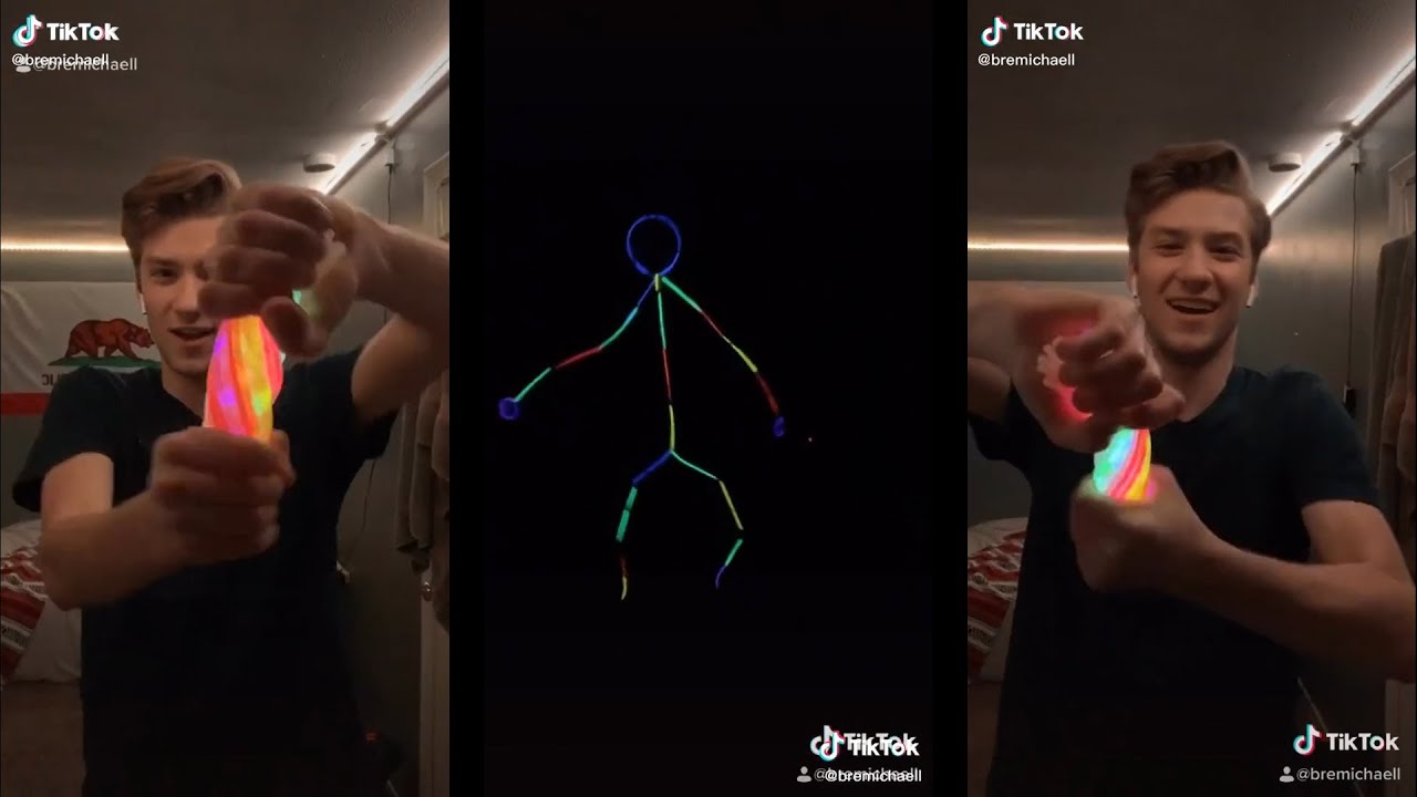 Glowing Stickman In Real Life ( This week On TikTok compilation) - YouTube