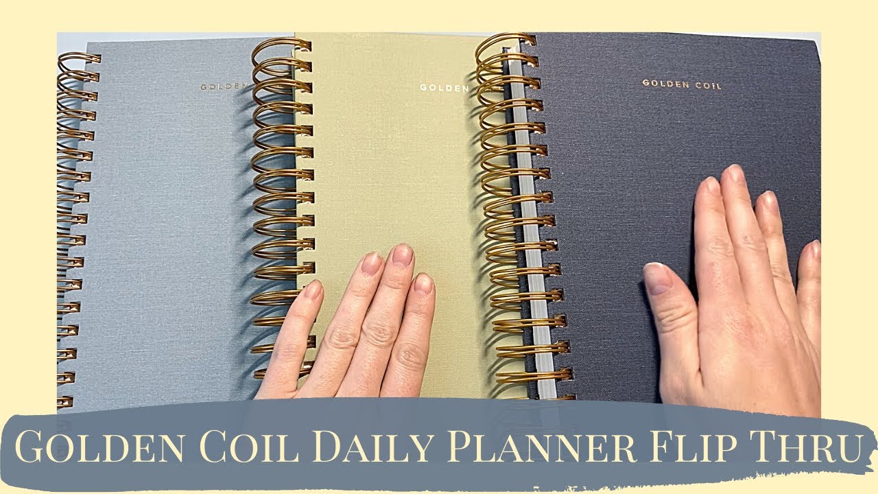 My Golden Coil Daily Planner Flip-Through & Quick Plan with Me || May ...