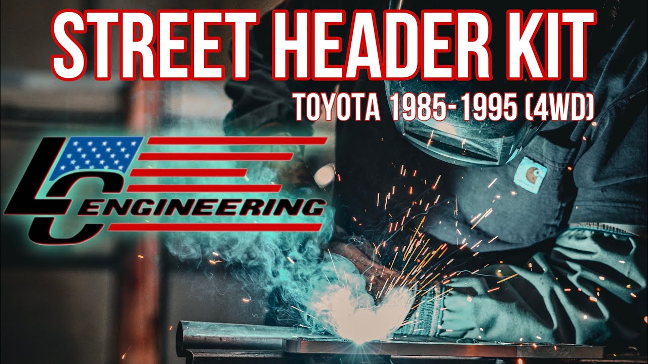 Street Header Kit for 1985-1995 22R/RE Toyota Engines (4WD) - YouTube