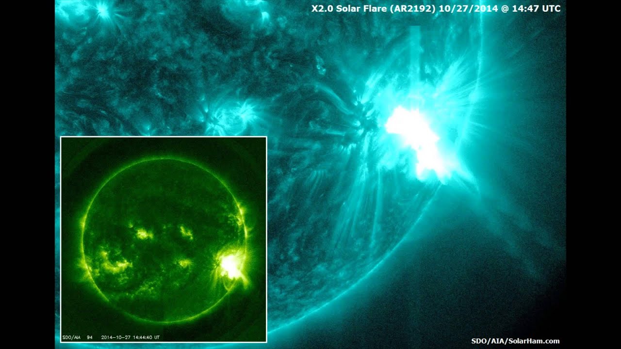 BLAZING DAY X-FLARES AND SUNSPOTS SKYVIEWS - YouTube
