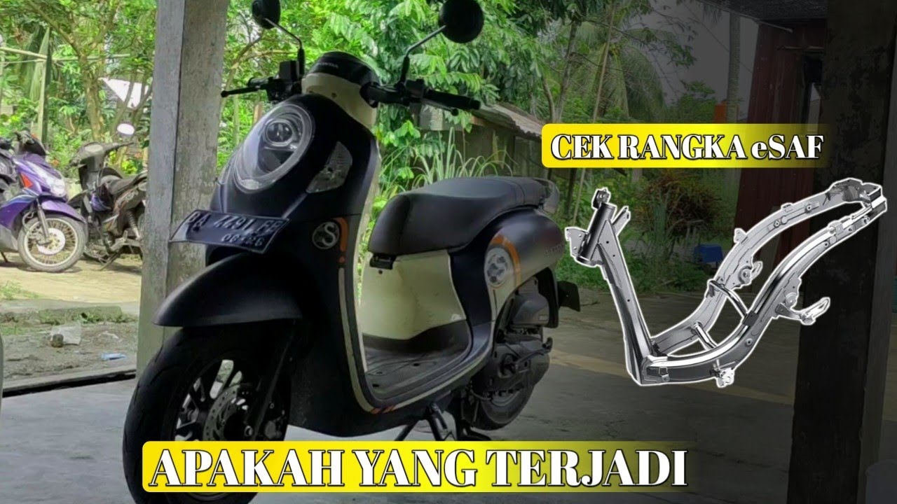 Rangka eSAF!!! Bongkar Honda Scoopy Pemakaian Dua Tahun - YouTube