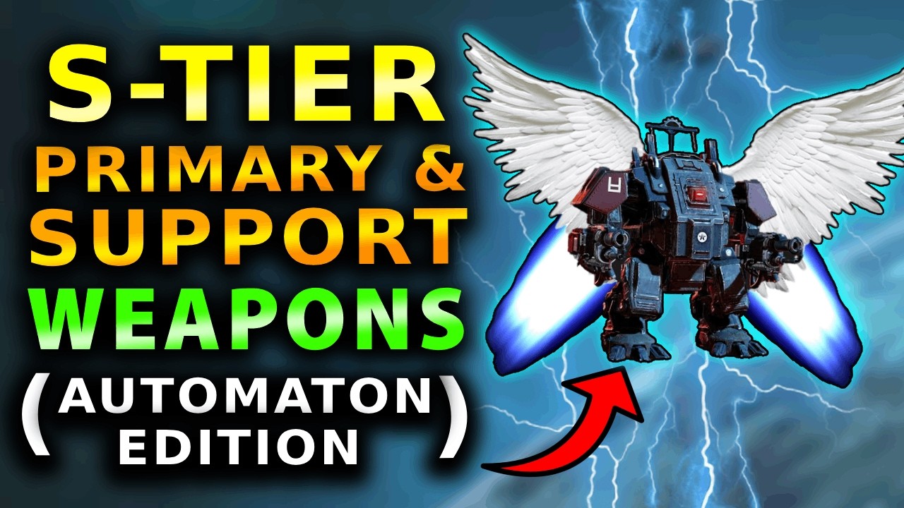 Helldivers 2 - BEST Automaton Weapons for the Jet Brigade! Best Bot ...
