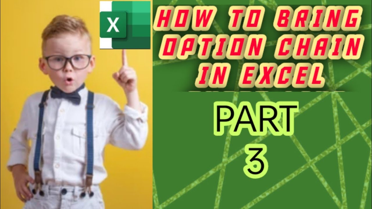 how to bring option chain in Excel /options chain in Excel sheet / part ...