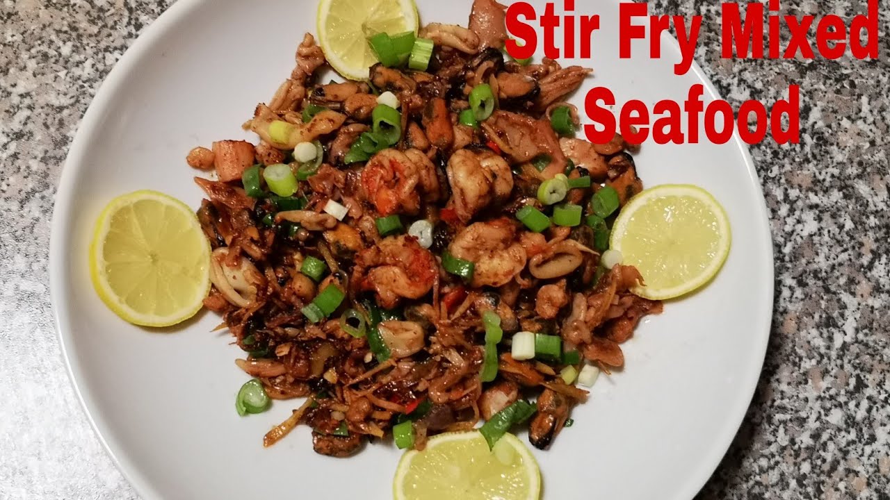Stir Fry Mixed Seafood Recipe - YouTube