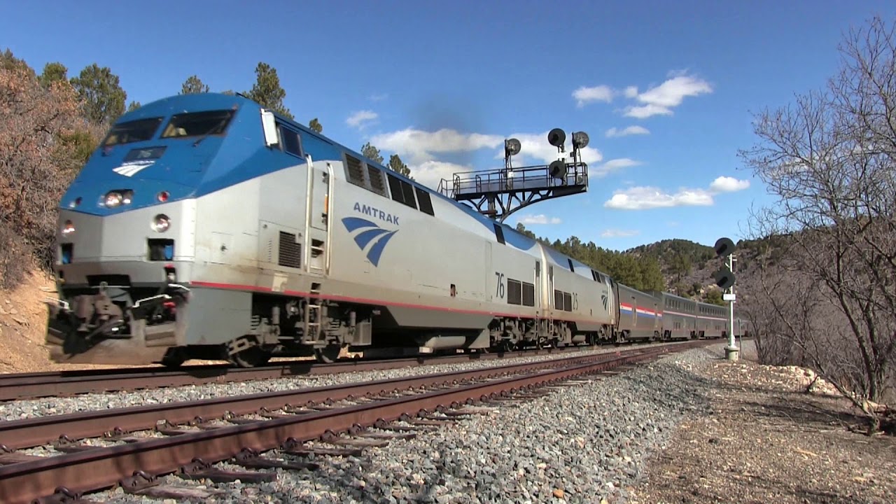 Amtrak Delhi, Raton Pass, South of Springer, NM 2019 - YouTube