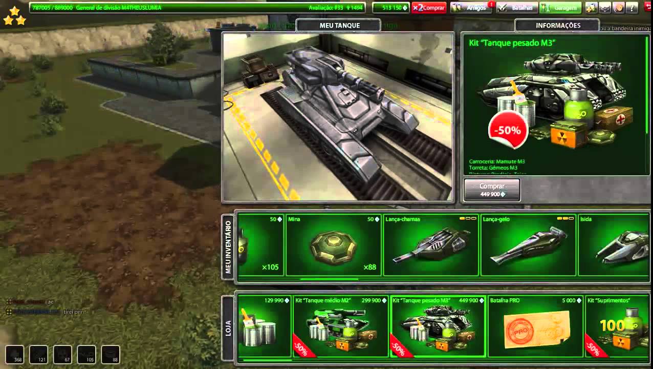 Tanki Online - Nova patente + KIT Pesado M3 | M4THEUSLUMIA - YouTube