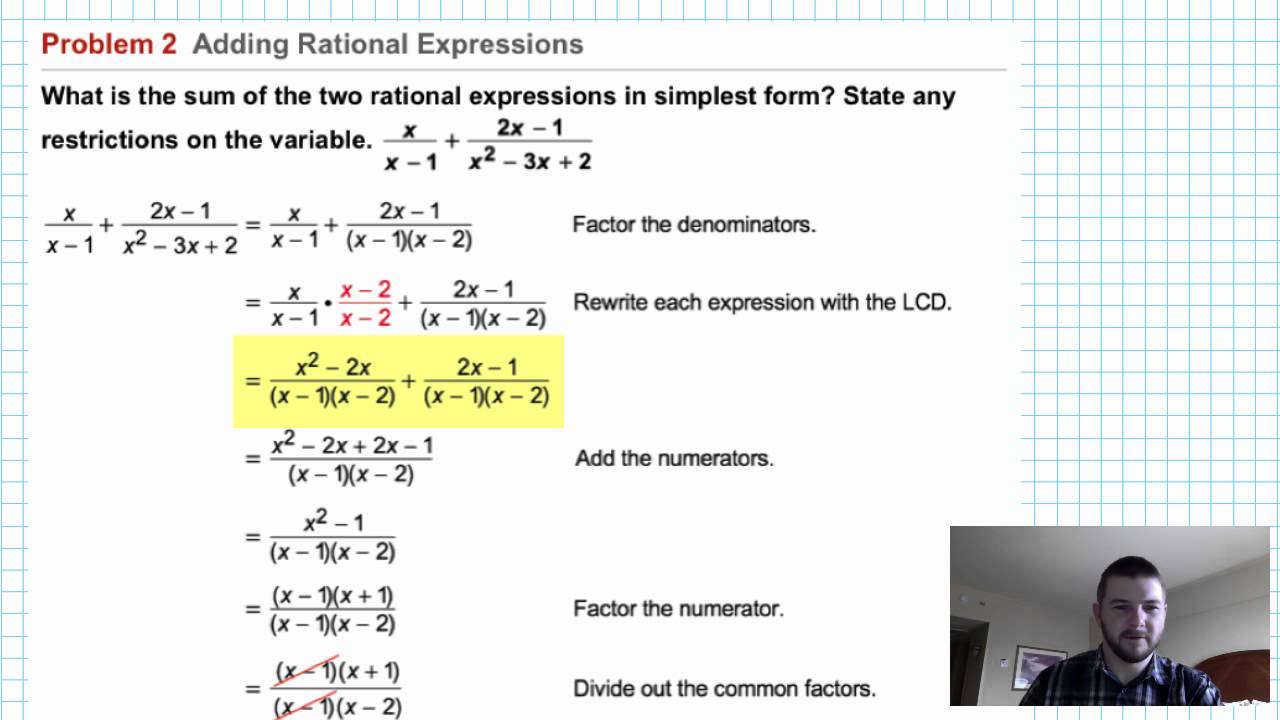 Algebra 2 8-5 Example Problems 2-3 - YouTube