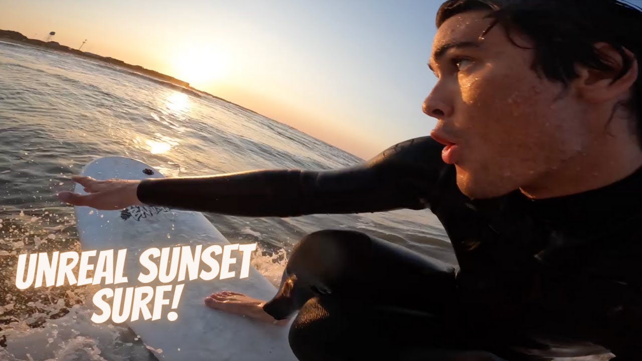 Surfing an East Coast Sunset Point Break! - YouTube
