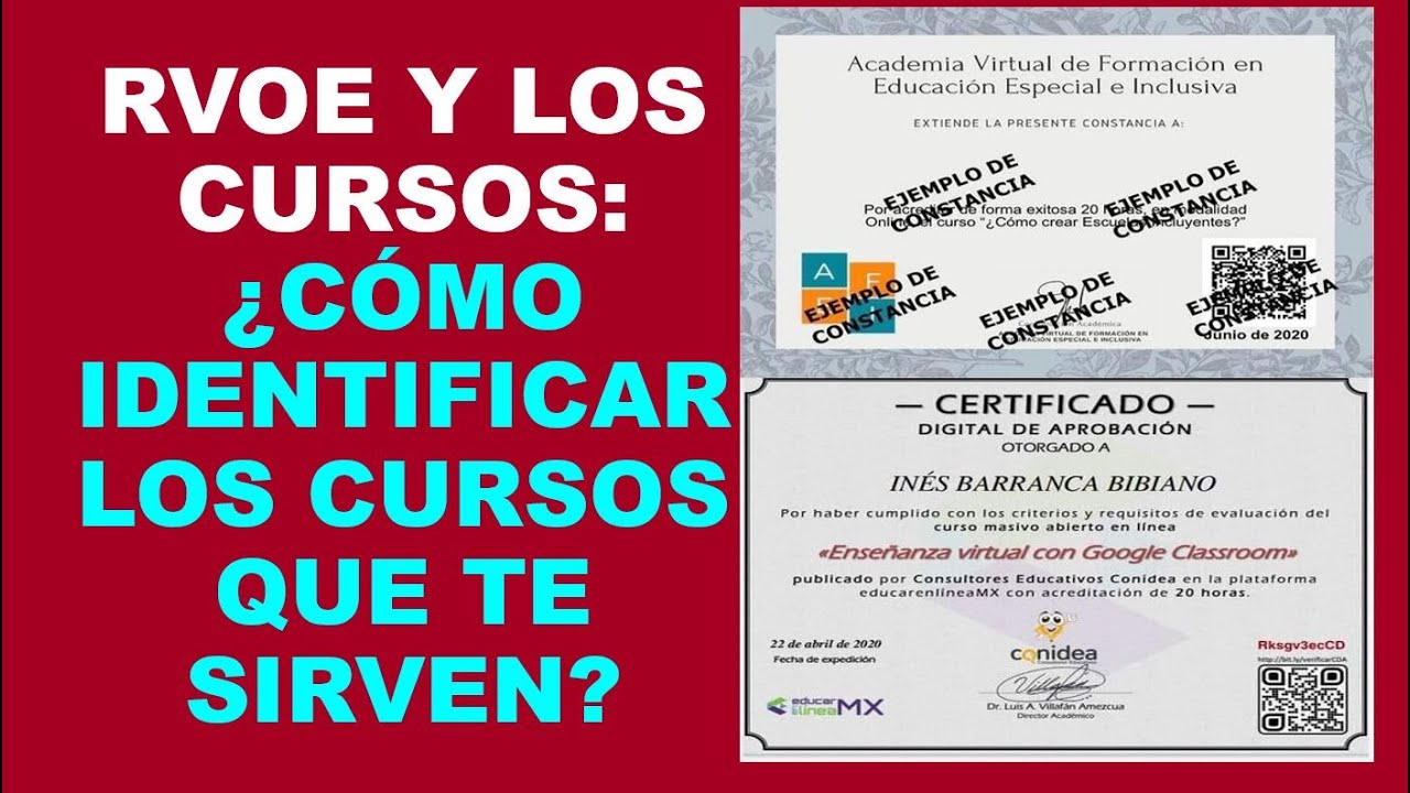 Soy Docente: RVOE Y LOS CURSOS: ¿CÓMO IDENTIFICAR LOS CURSOS QUE TE ...