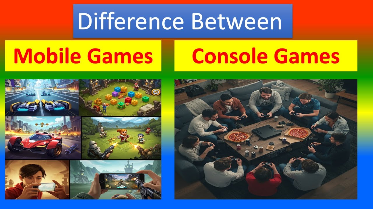 Difference between Mobile Games and Console Games - YouTube