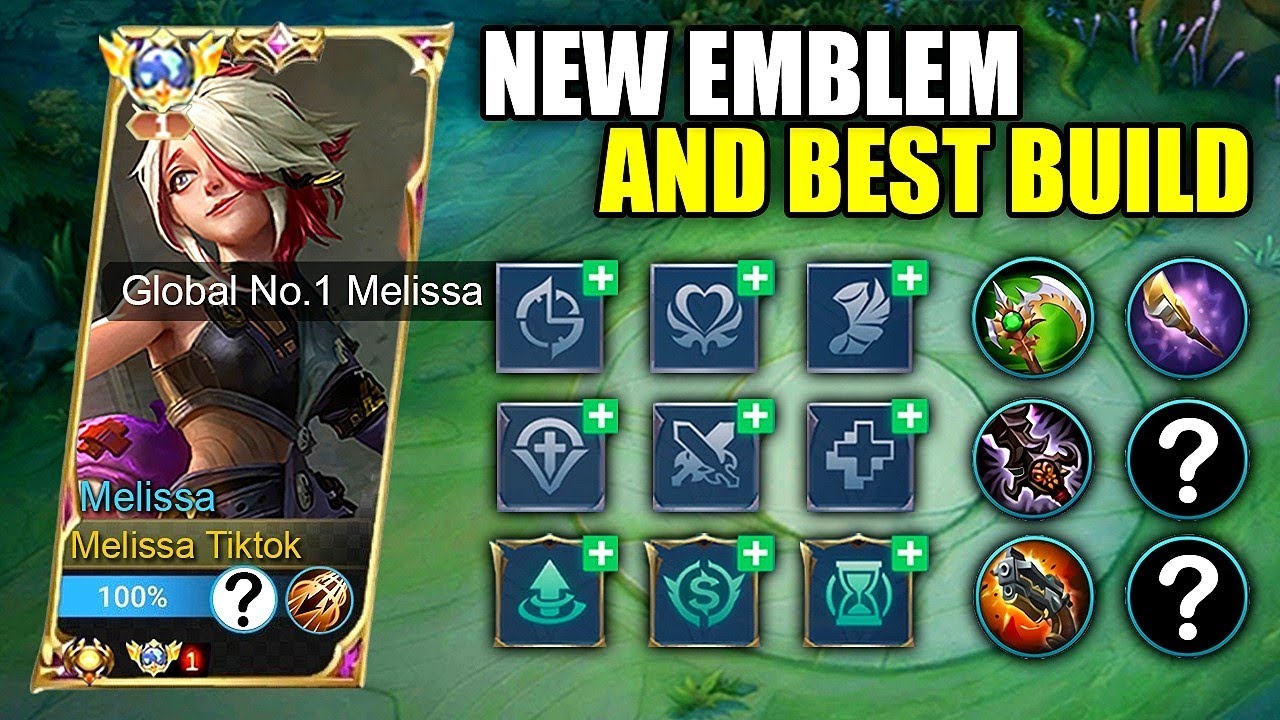 NEW EMBLEM AND BEST BUILD MELISSA FOR 2023 META DESTROYER!🔥(PLEASE TRY ...