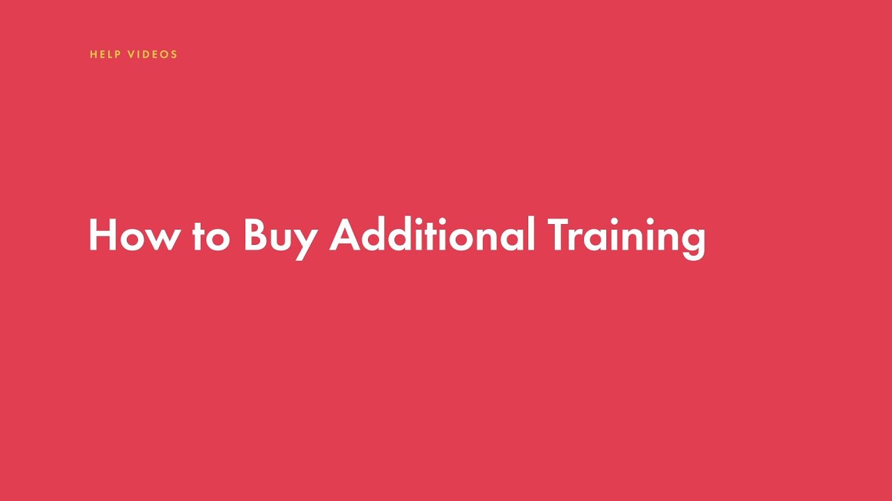 Learner Help - How to Buy Additional Training - YouTube