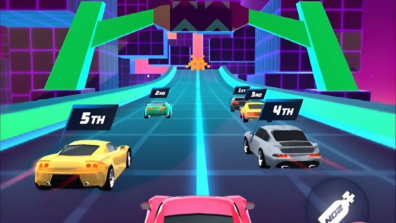 Car Racing Cartoon Game Video - YouTube