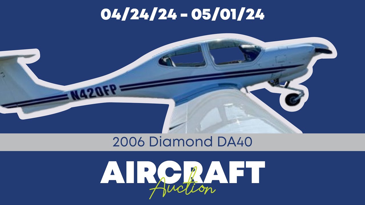 2006 Diamond DA40 // The Perfect Trainer // N420FP ** Online Auction ...