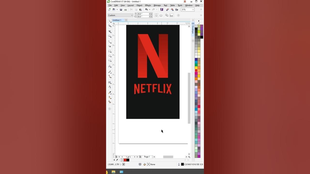 How to Create Netflix Logo #logo #netflix #design #coreldraw #designtips - YouTube