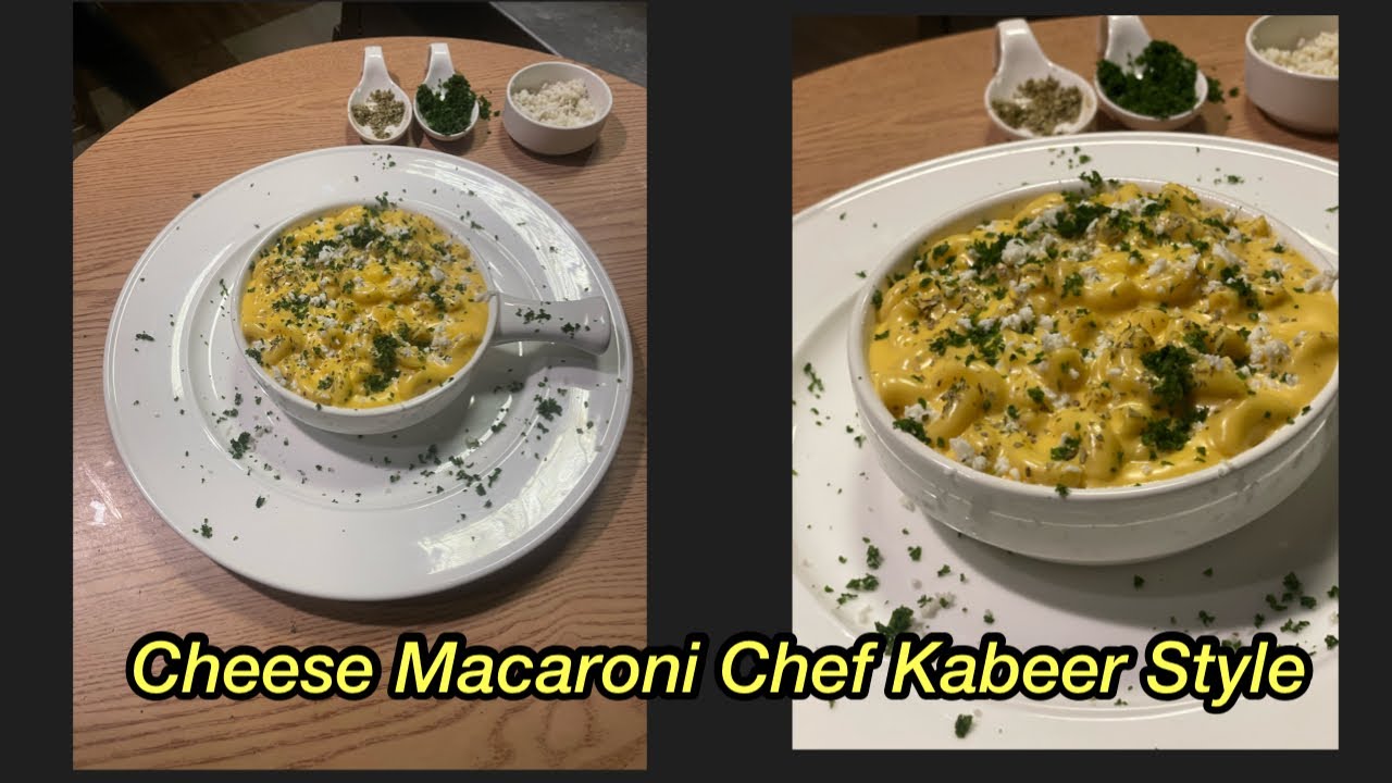 How To Make Cheese Macaroni By Chef Kabeer - YouTube