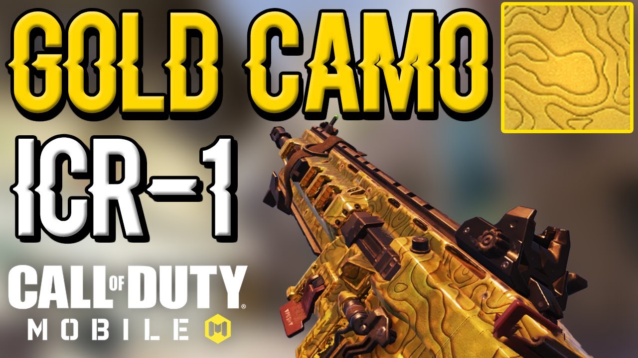 *NEW* UNLOCKING GOLD CAMO ICR-1 GAMEPLAY in CALL OF DUTY MOBILE ...