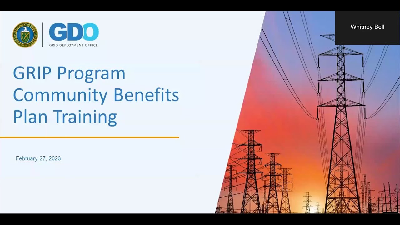 Grid Resilience and Innovation Partnerships GRIP Program Community ...