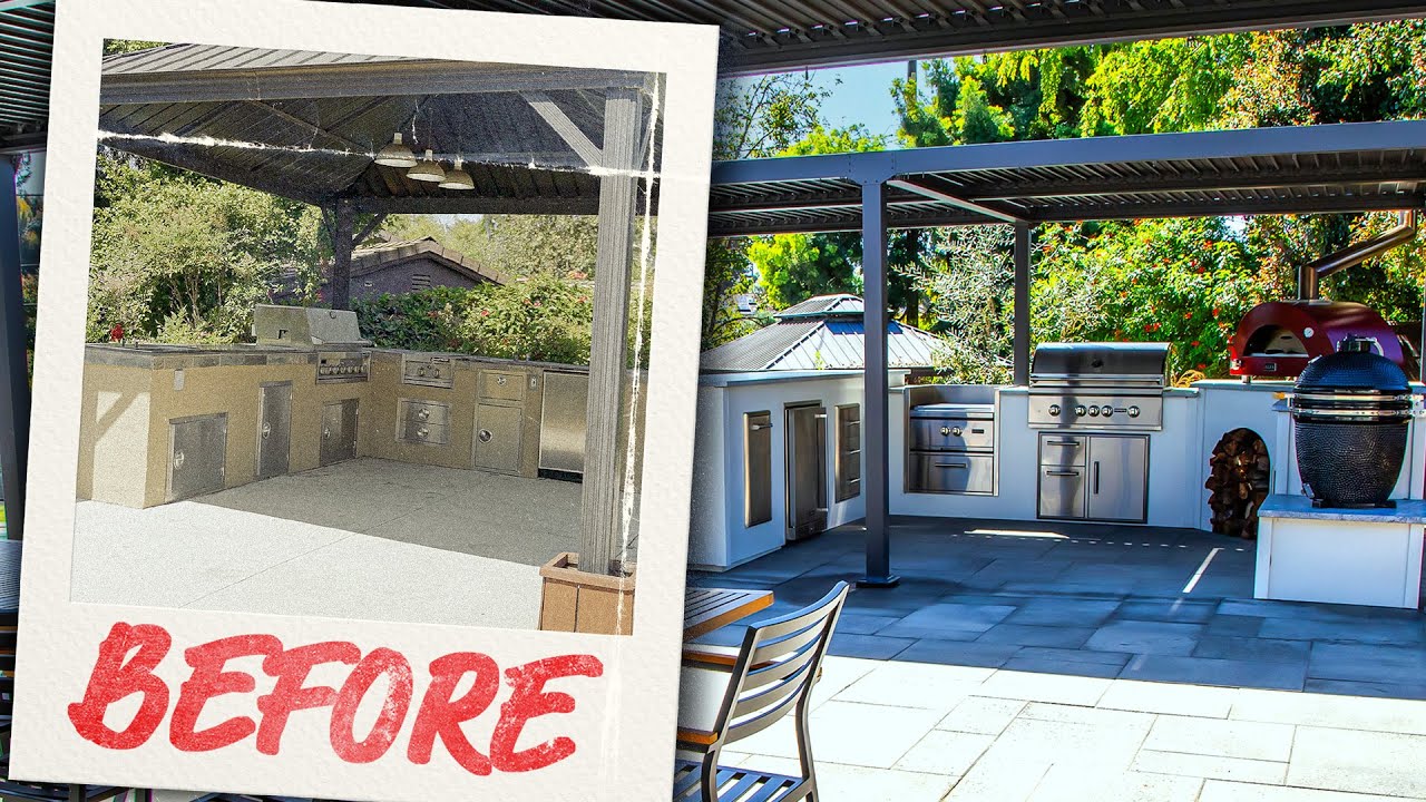 How an Outdoor Kitchen Nightmare Led to a CRAZY Backyard Transformation ...