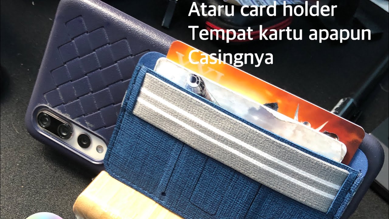 tempat kartu untuk Hape -Ataru card holder - YouTube