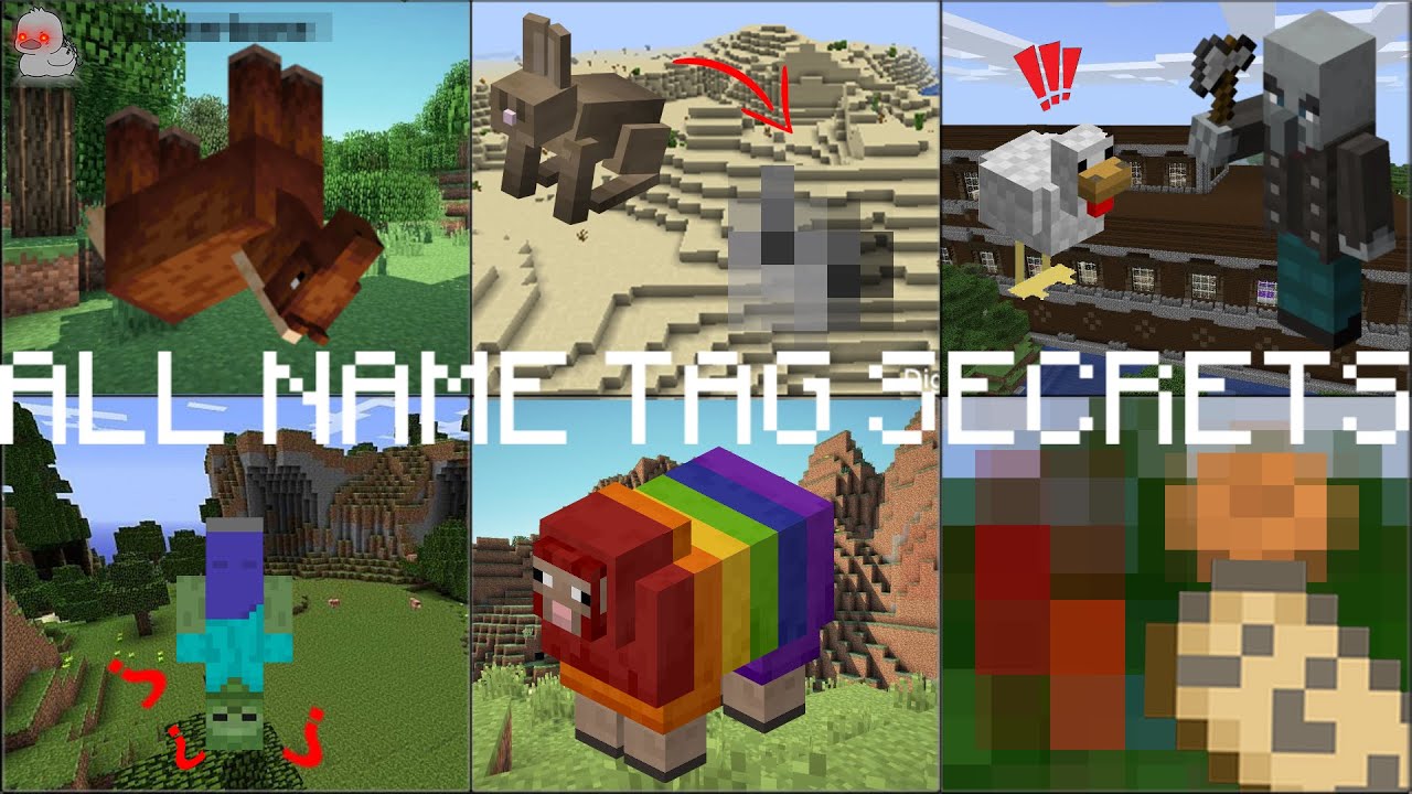 ALL NAME TAG SECRETS 1.16 ||| Minecraft tutorials - YouTube