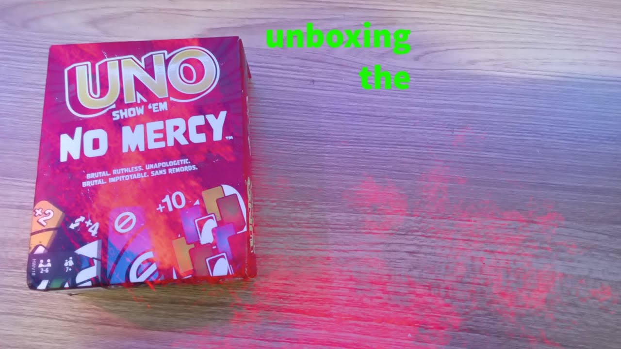 unboxing the uno showing no mercy - YouTube