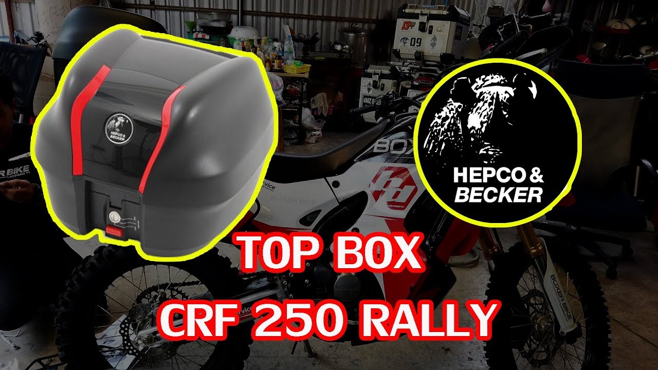 TOP BOX HEPCO & BECKER For HONDA CRF 250 RALLY - YouTube